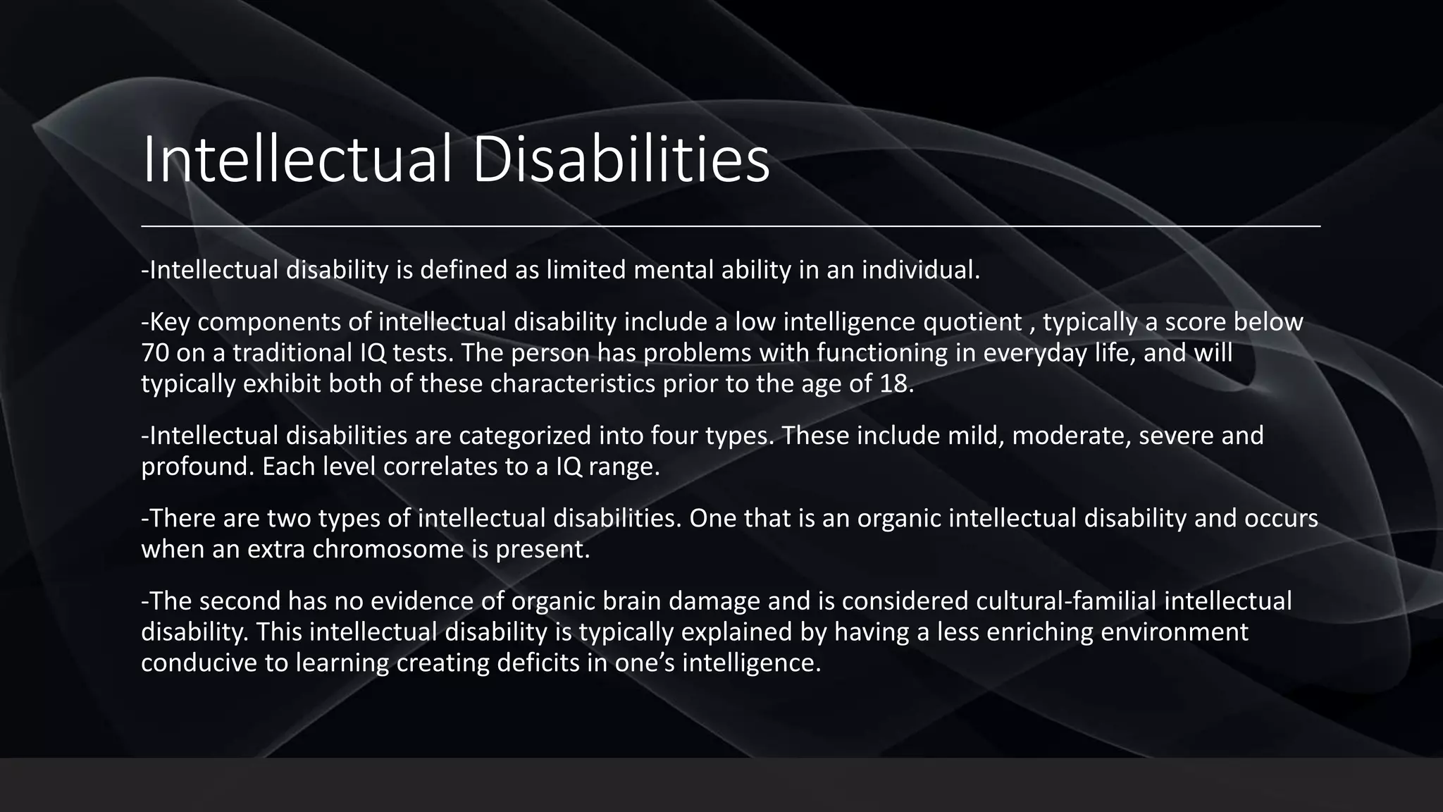 Intelligence, Giftedness, and Intellectual Disability | PPT