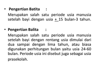 keadaan kesehatan bayi dan anak balita di indonesia | PPTX