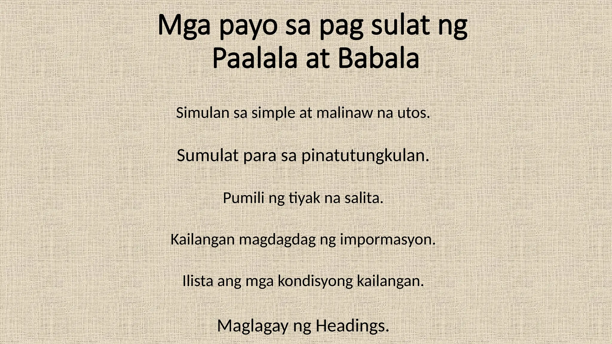 Paalala at babala powerpoint presentation | PPTX