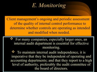 Powerpoint.ppt on intrnal cntrol overview | PPT