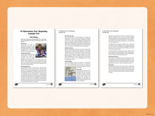 PowerPoint.pptx year 6 biography example text | PPTX