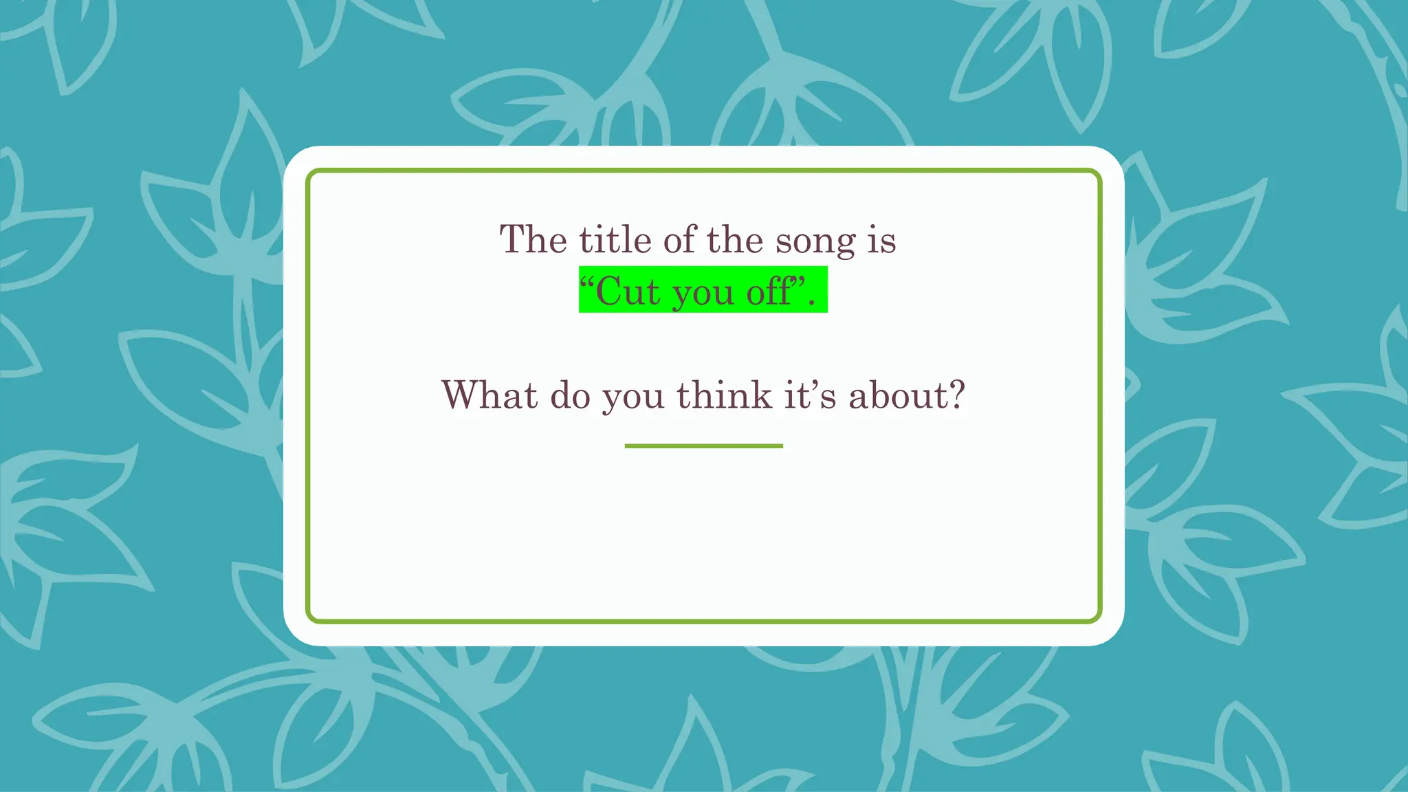 powerpoint-3-1 learning English through song.pptx