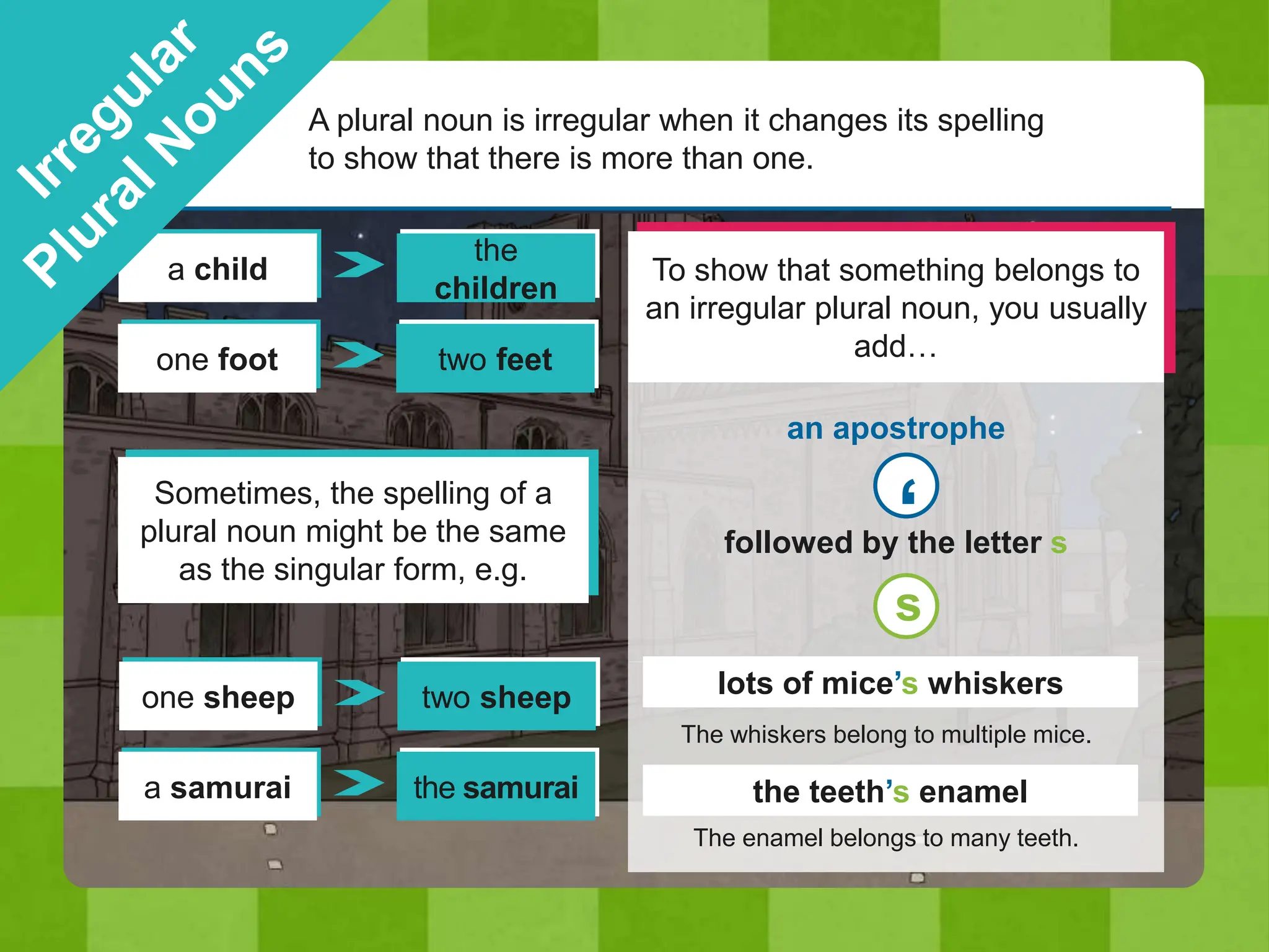 POWERPOINT - APOSTROPHES. How to express possessessions | PPTX