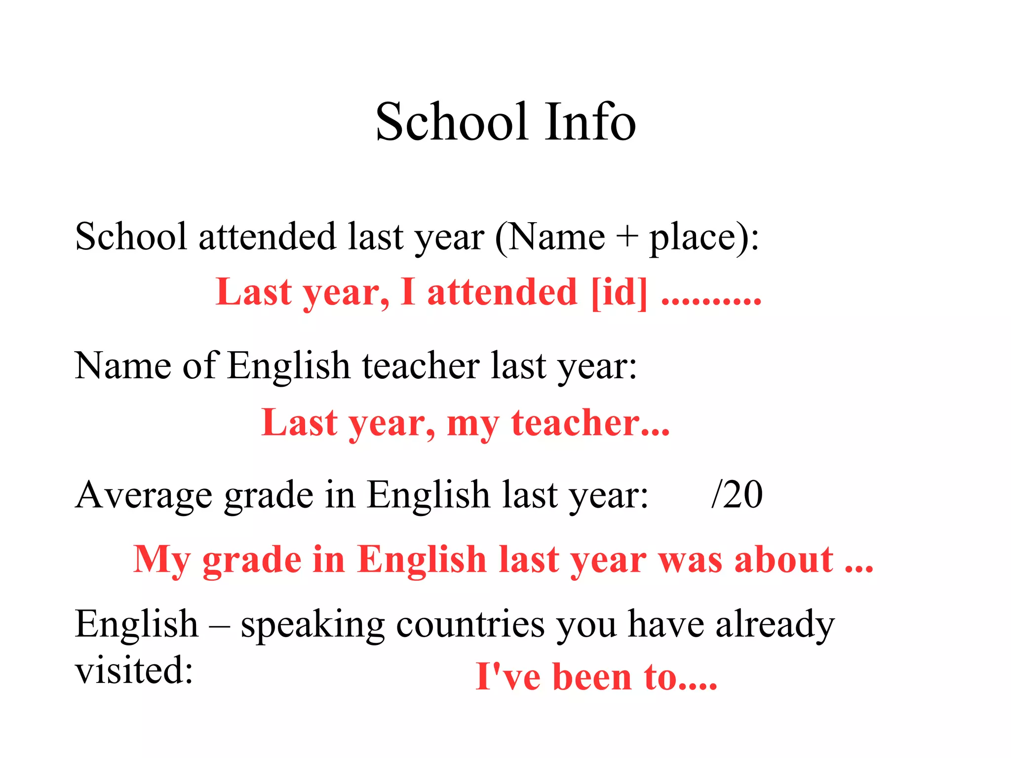 a self introduction | ODP