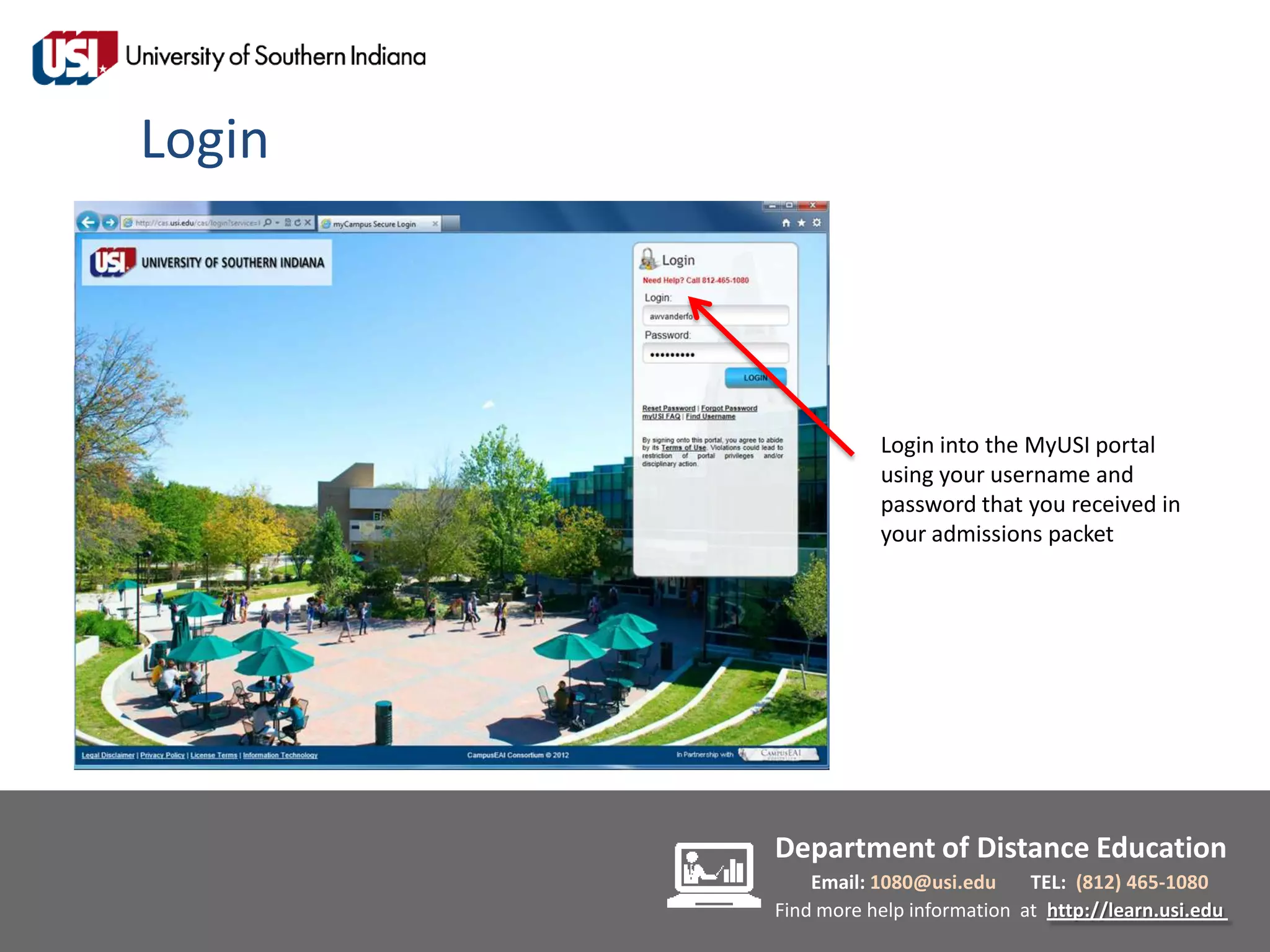 USI Blackboard Walkthrough | PPTX