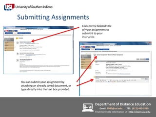 USI Blackboard Walkthrough | PPTX