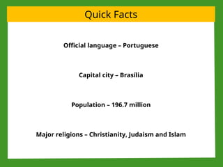 power point presentation of brazil and its culture | PPT