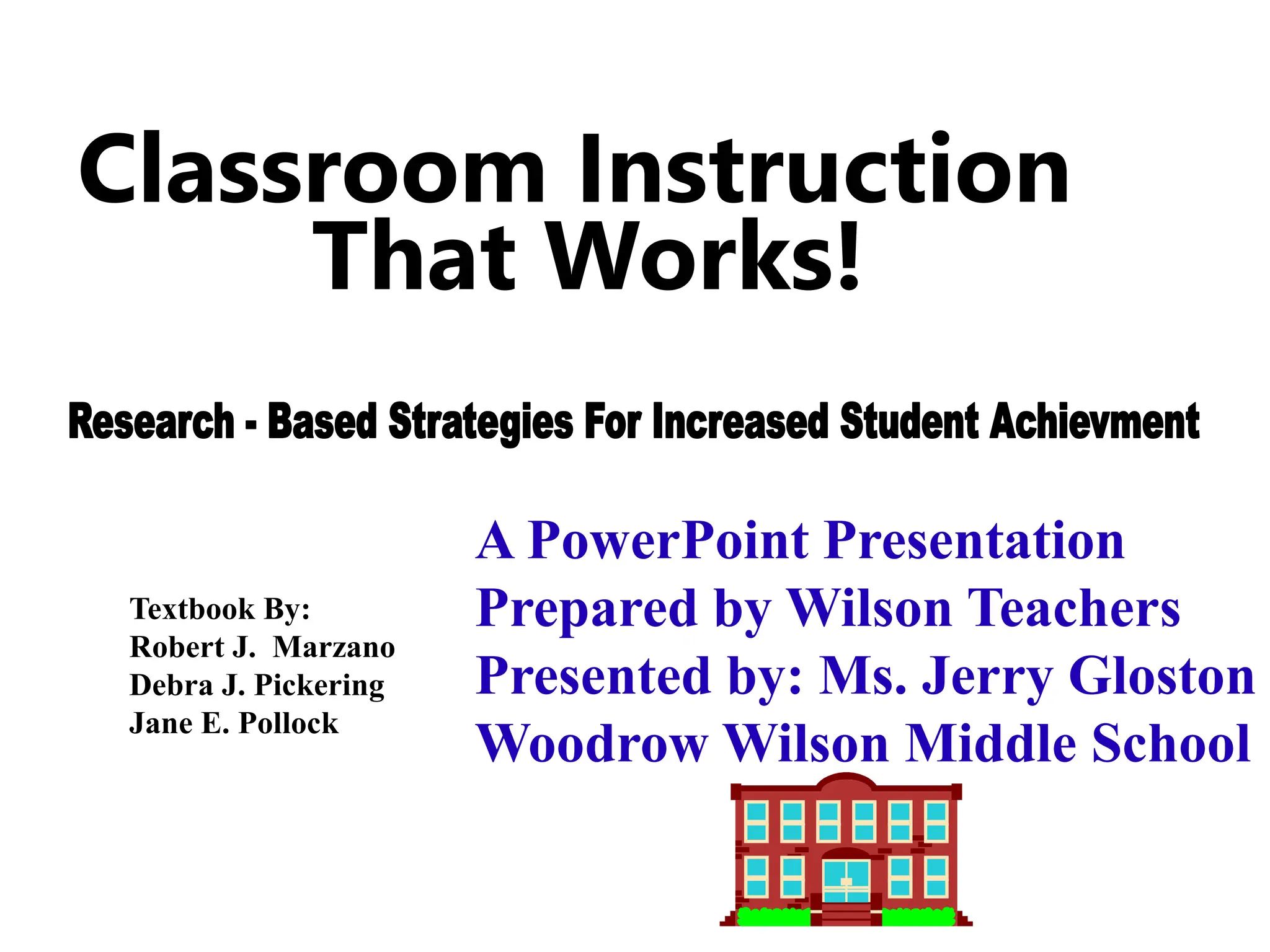 PowerPoint- Classroom instruction that works.ppt