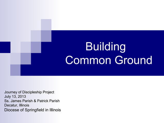 Building Common Ground | PPT