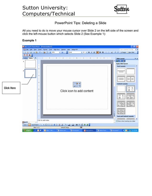 Power Point Deleting A Slide Pdf