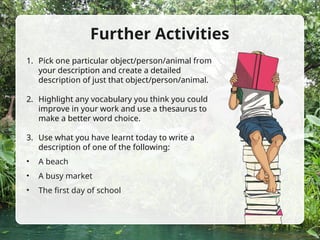 PowerPoint - Descriptive Writing slidess | PPT
