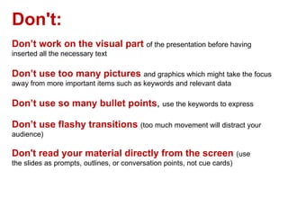 Powerpoint do's & don'ts | PPT
