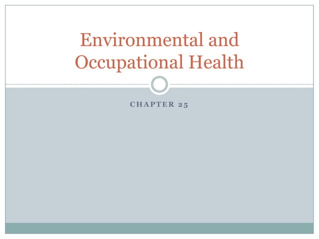 Power point environmental and occupational health | PPTX