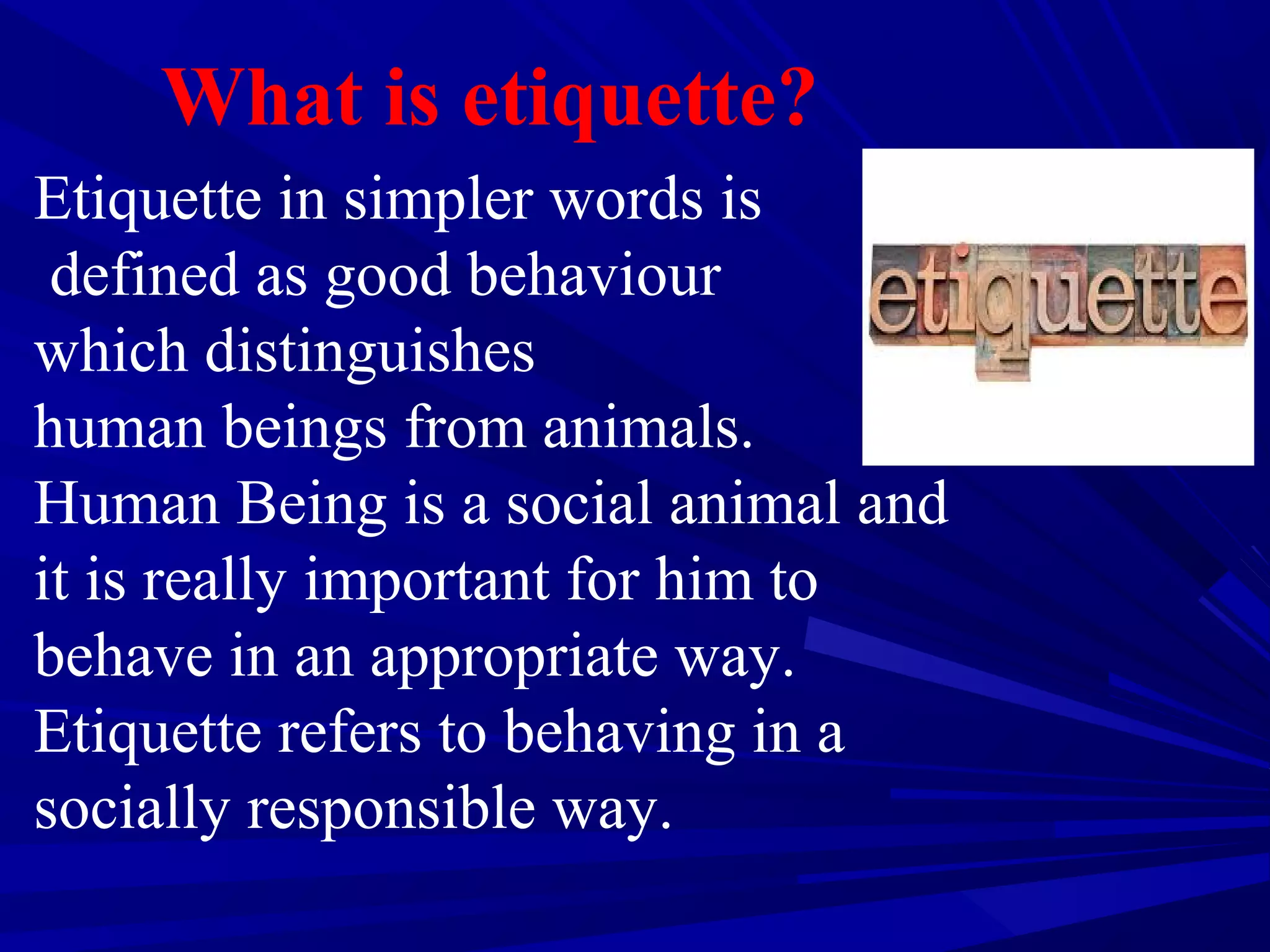 Powerpoint etiquette | PPT