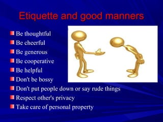 Powerpoint etiquette | PPT | Family and Relationships