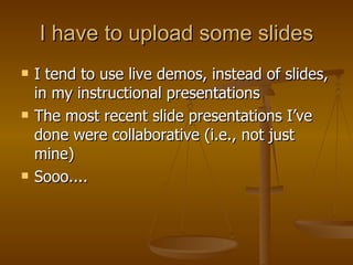 Powerpoint for 23 Things on a Stick | PPT