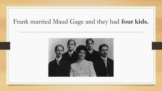 Power Point Presentation - Author: Frank Baum | PPTX