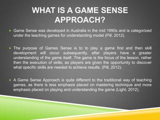 Game Sense Approach | PPTX