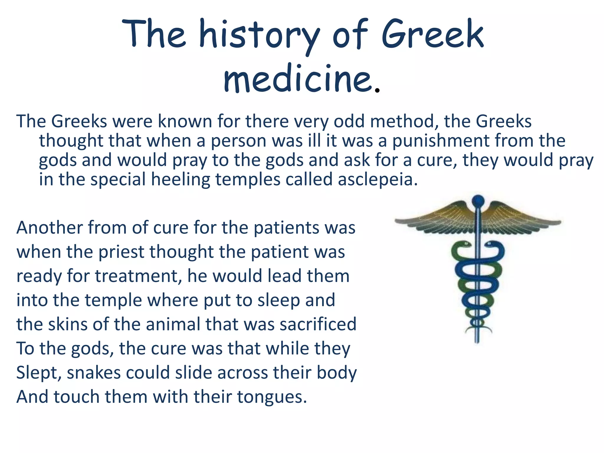 Power Point Greek Medicine | PPTX