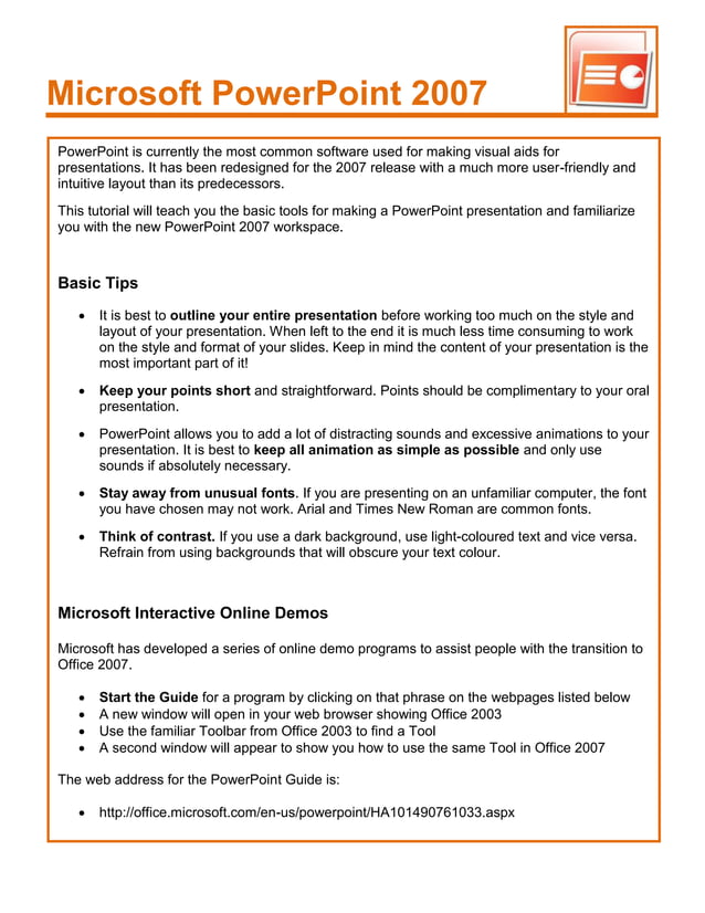 Powerpoint handout07 | PDF