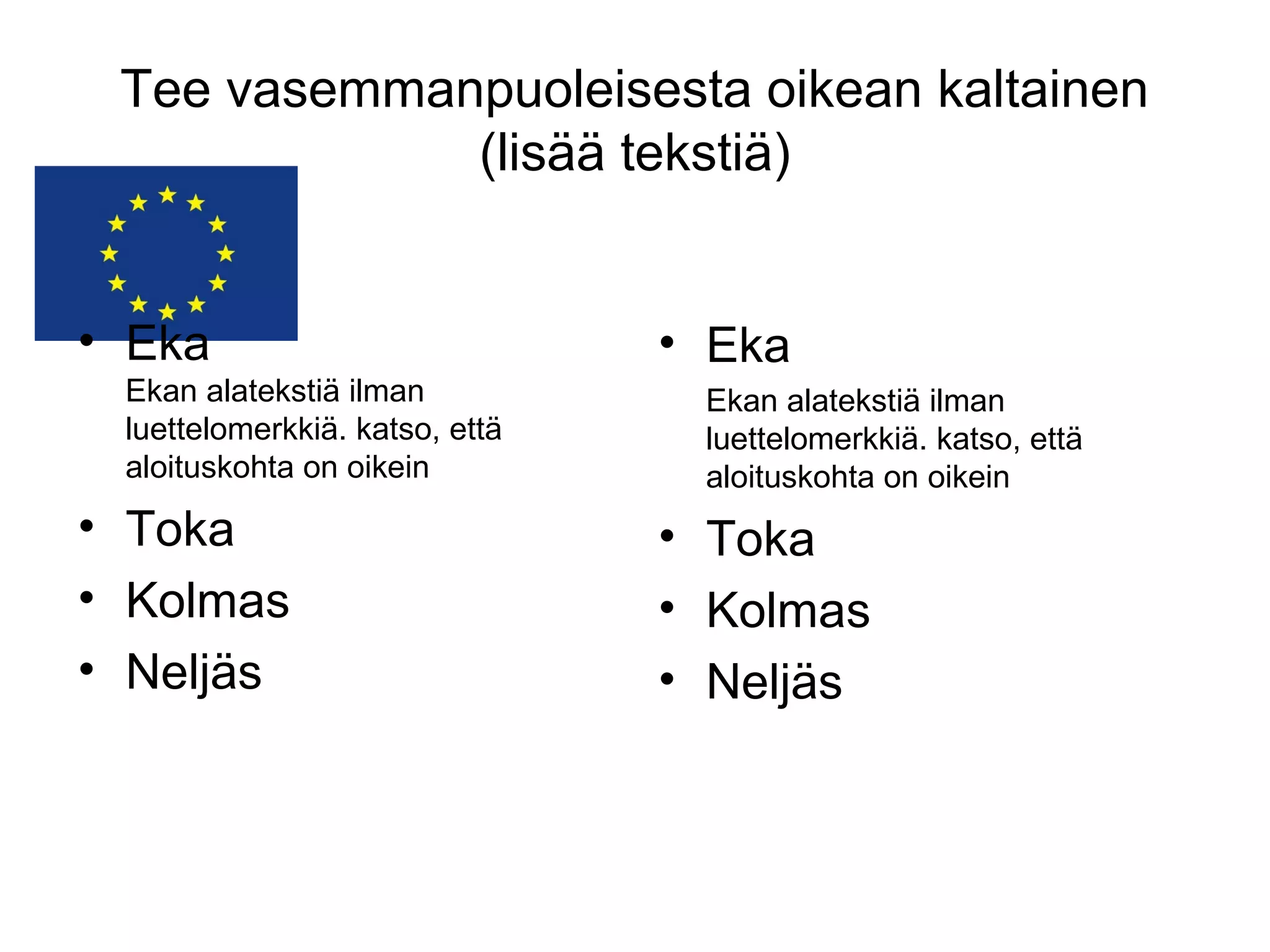 Powerpoint harjoitus | PPT