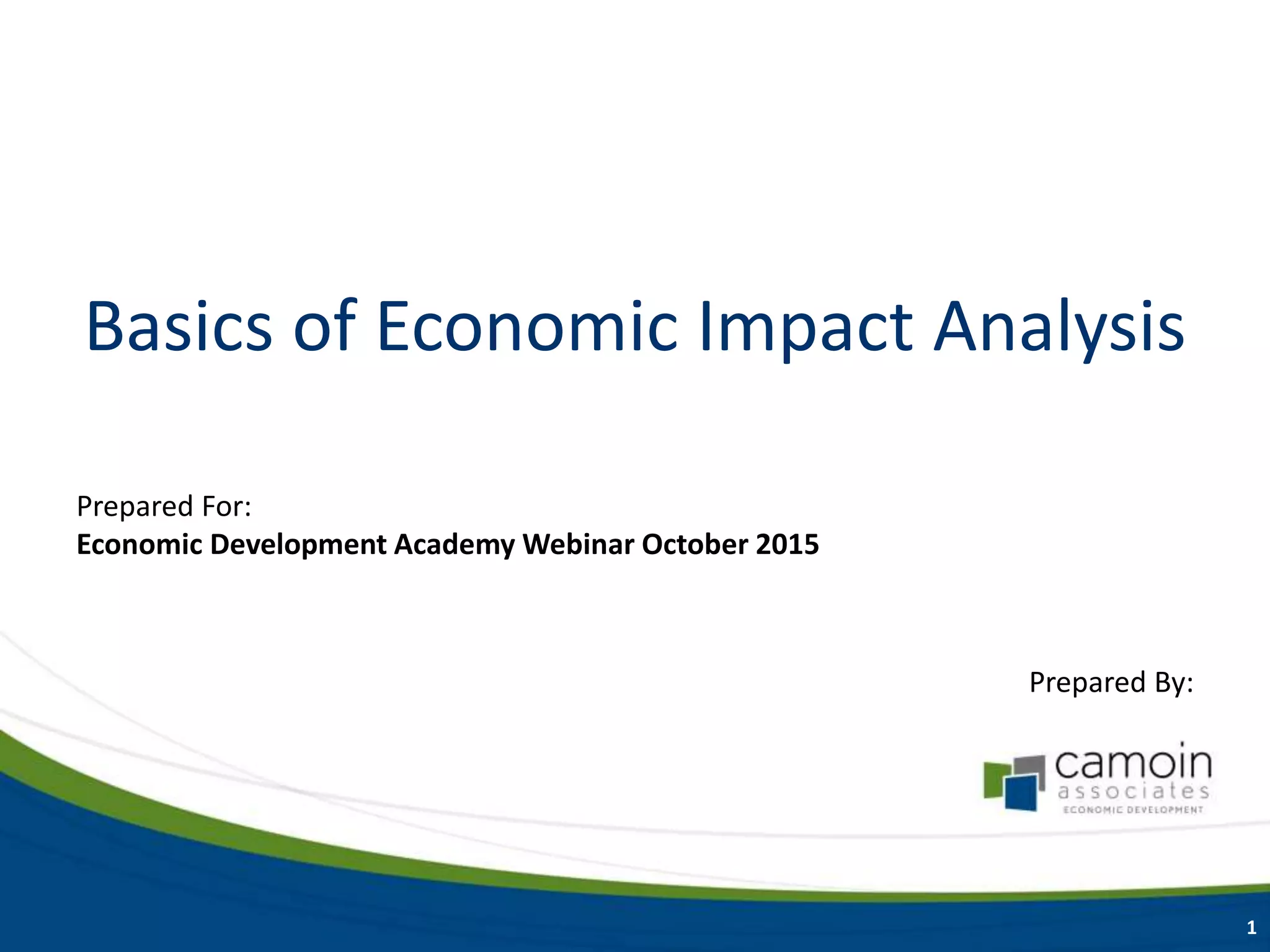 Basics of Economic Impact Analysis | PPTX