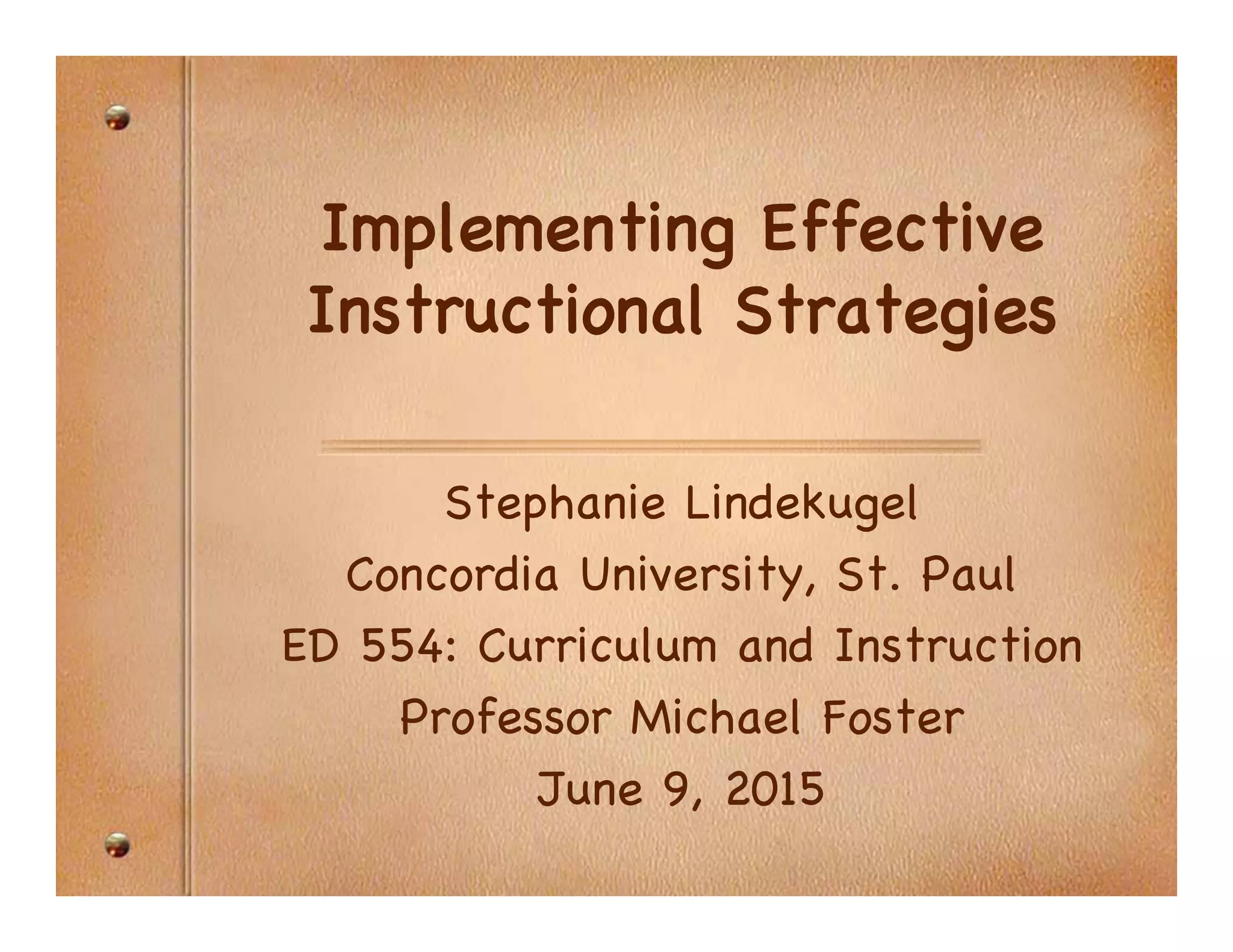 Powerpoint instructional strategies.ppt
