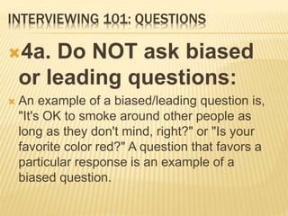 WCC COMM 106 Powerpoint-Interviewing 101 LUTHER | PPT