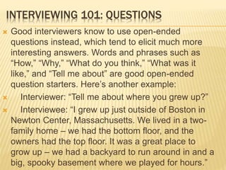 WCC COMM 106 Powerpoint-Interviewing 101 LUTHER | PPT