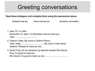 NB1 - Introductions and greetings | PPT