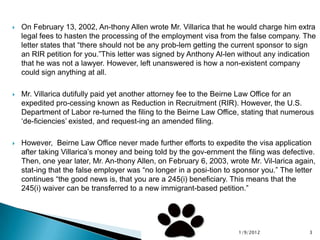 Atty James Beirne Scam and Luchie Allen | PPTX | Legal Services ...