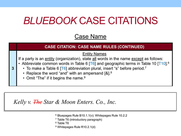 PowerPoint - Legal Citation Form 1 - Case Law.pptx