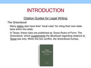 PowerPoint - Legal Citation Form 1 - Case Law.pptx