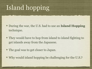 Power point lesson 14 - world war ii pacific theater - great depression ...
