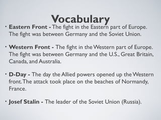 Power point lesson 15 - world war ii european theater - great ...