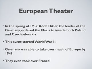 Power point lesson 15 - world war ii european theater - great ...