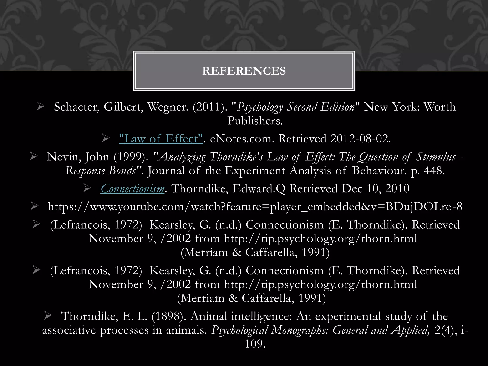 Thorndike's connectionism theory | PPTX