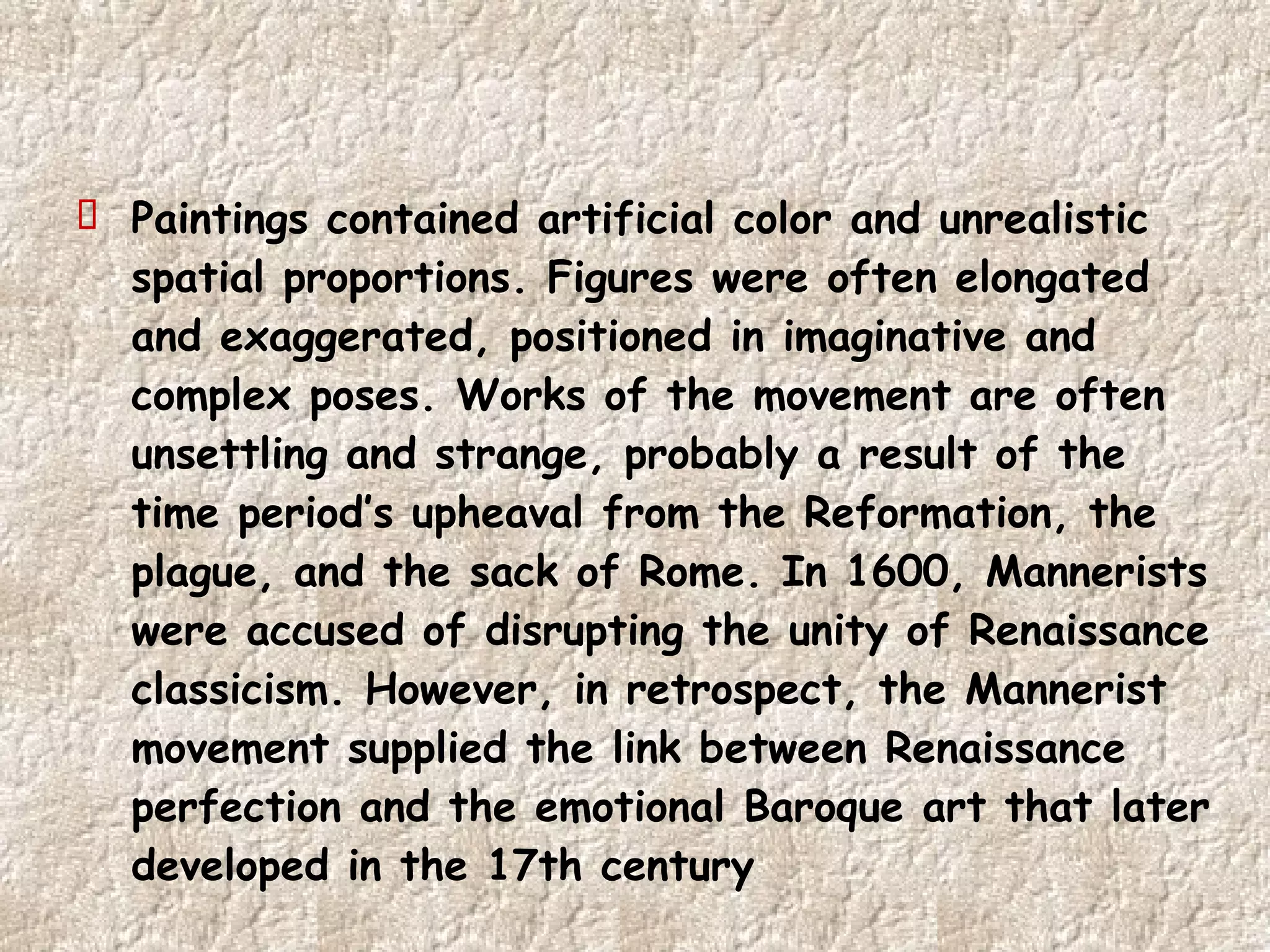 Powerpoint mannerism and baroque | PPT