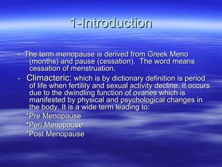 Menopause | PPT | Menopause | Endocrine and Metabolic Diseases