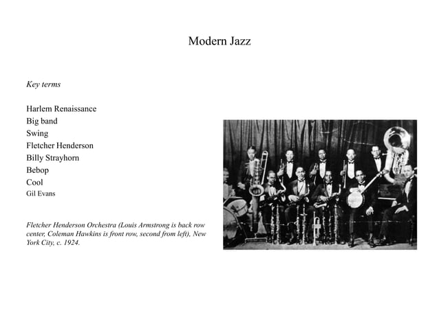 Powerpoint.modern jazz | PPTX | Jazz | Music
