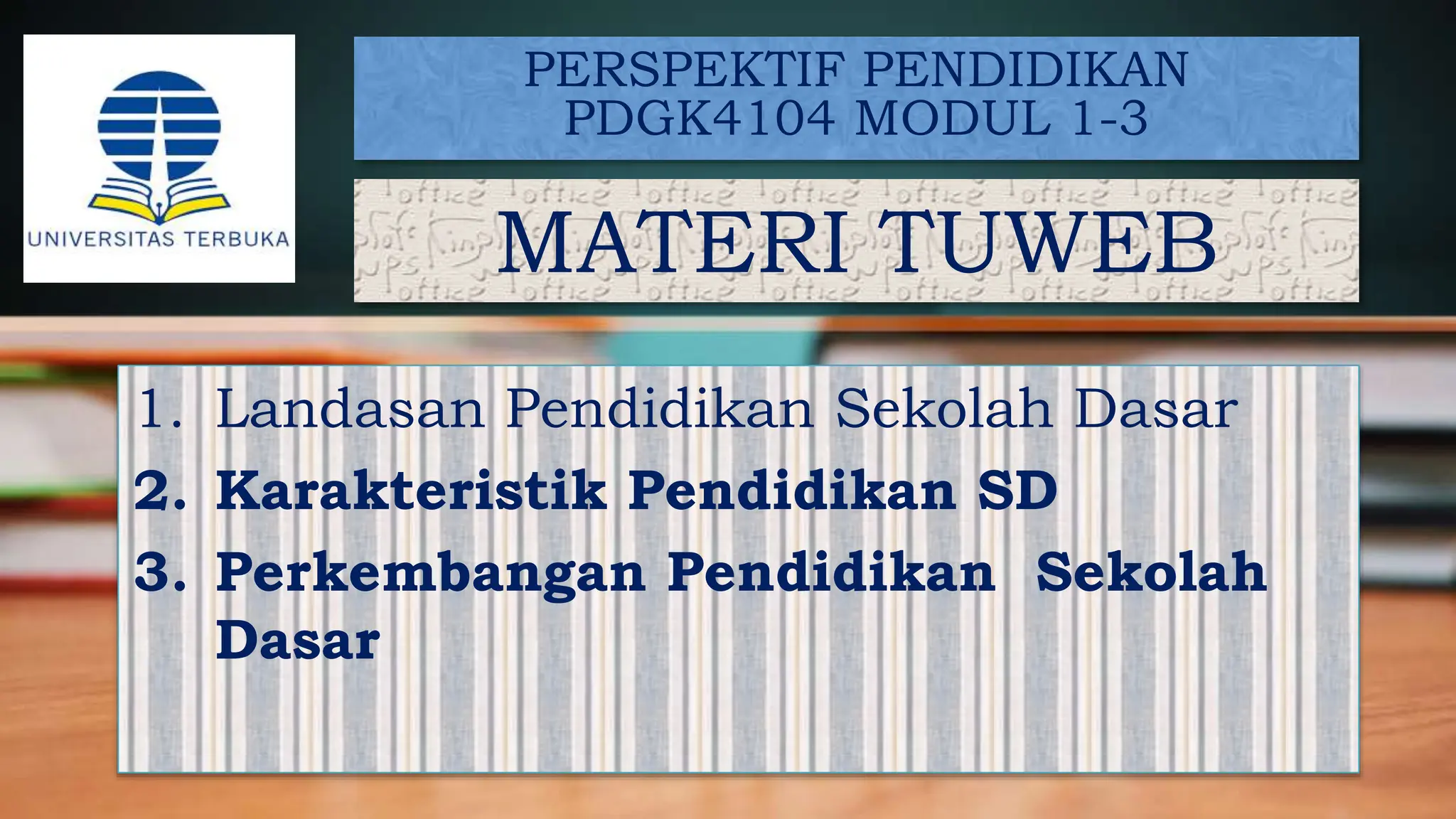 Modul 1,2,3 Matkul Perspektif Pendidikan | PPT