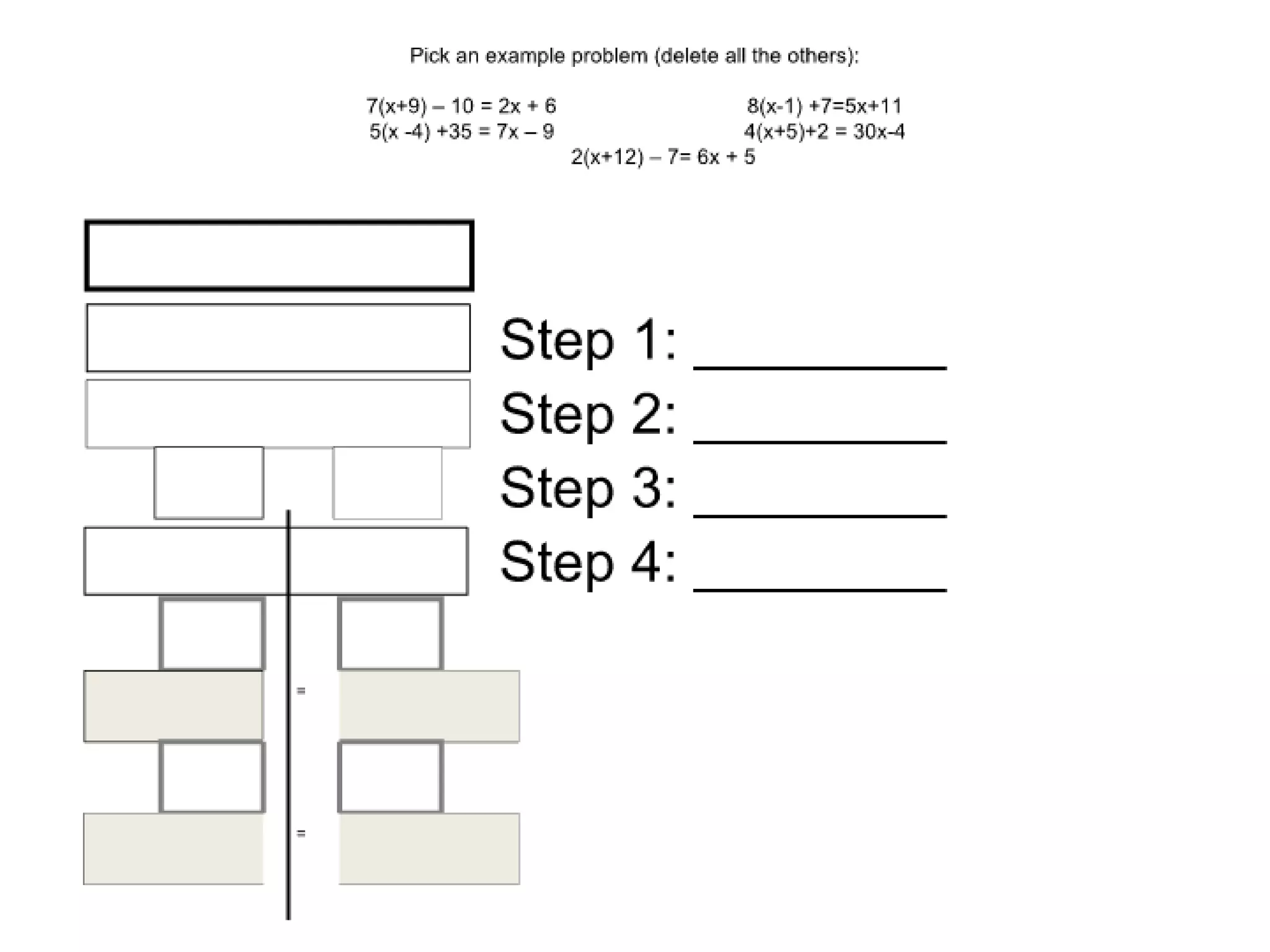 Power point.. multi step equation. | PDF