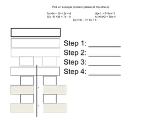 Power point.. multi step equation. | PDF