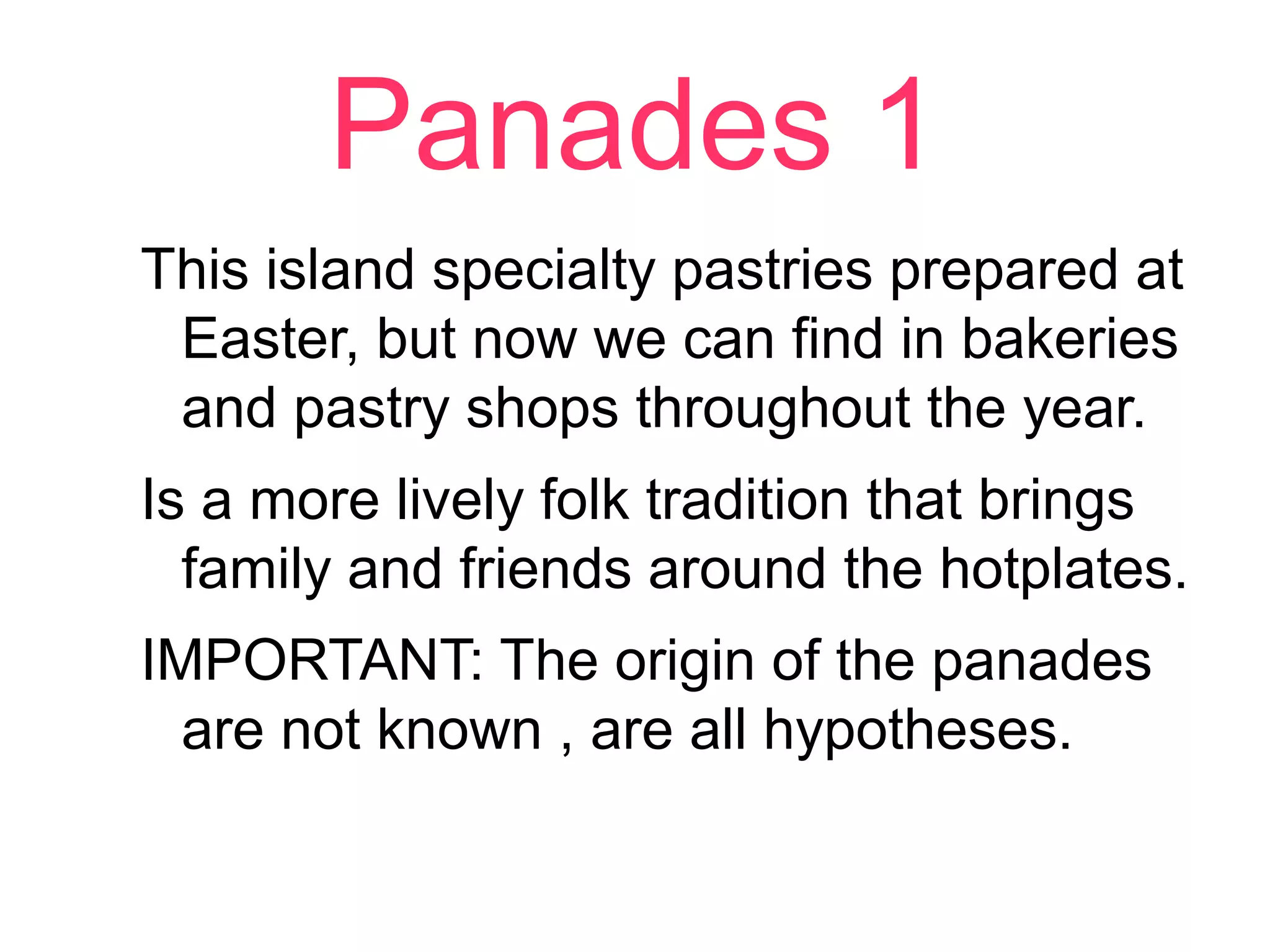 Power point panades | PPT