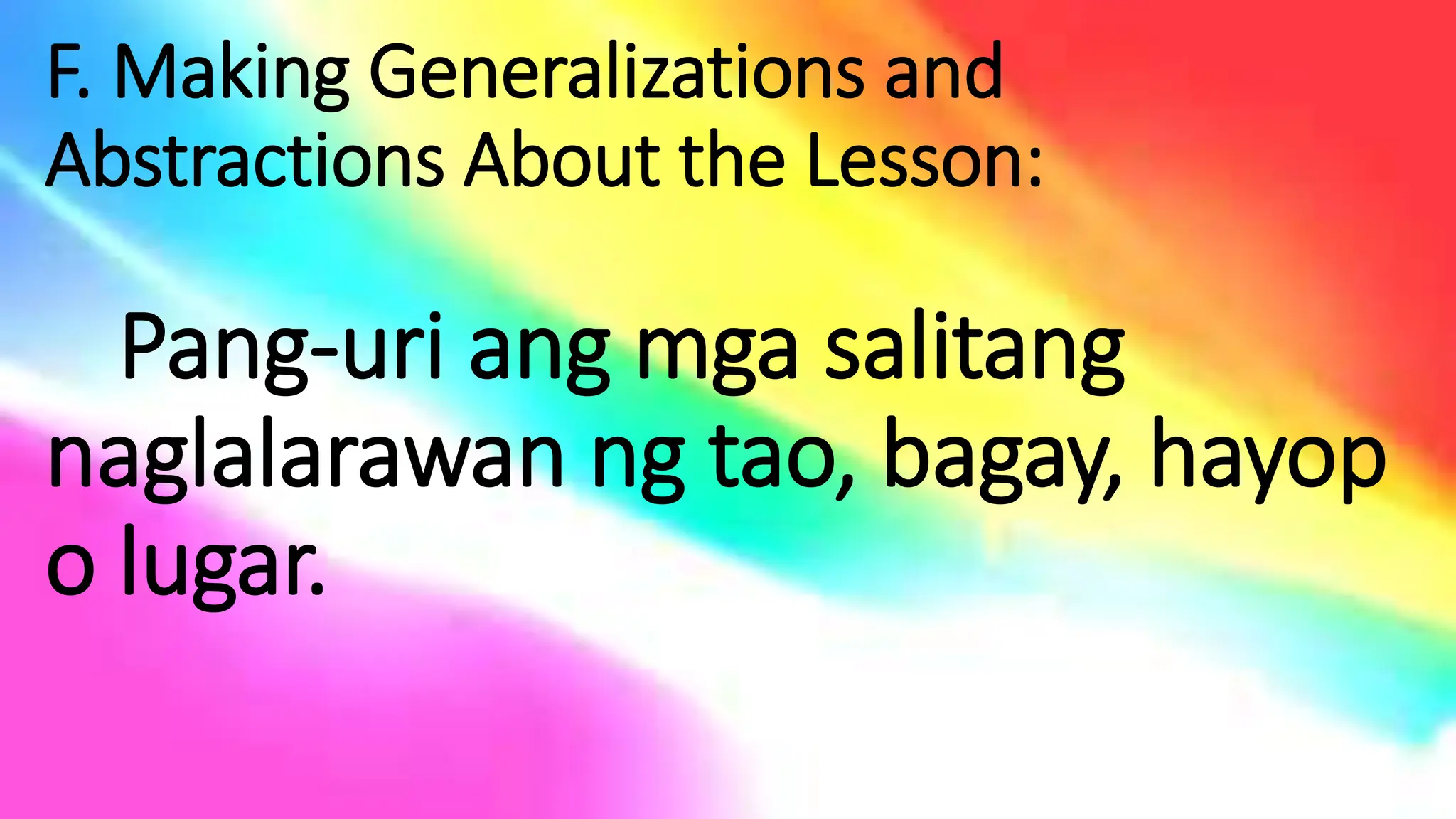 POWERPOINT-PANG-URI FILIPINO 2 GRADE 2 PANG URI | PPTX