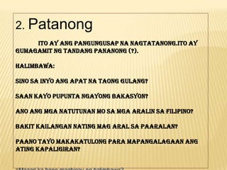 Powerpoint pangungusap | PPTX