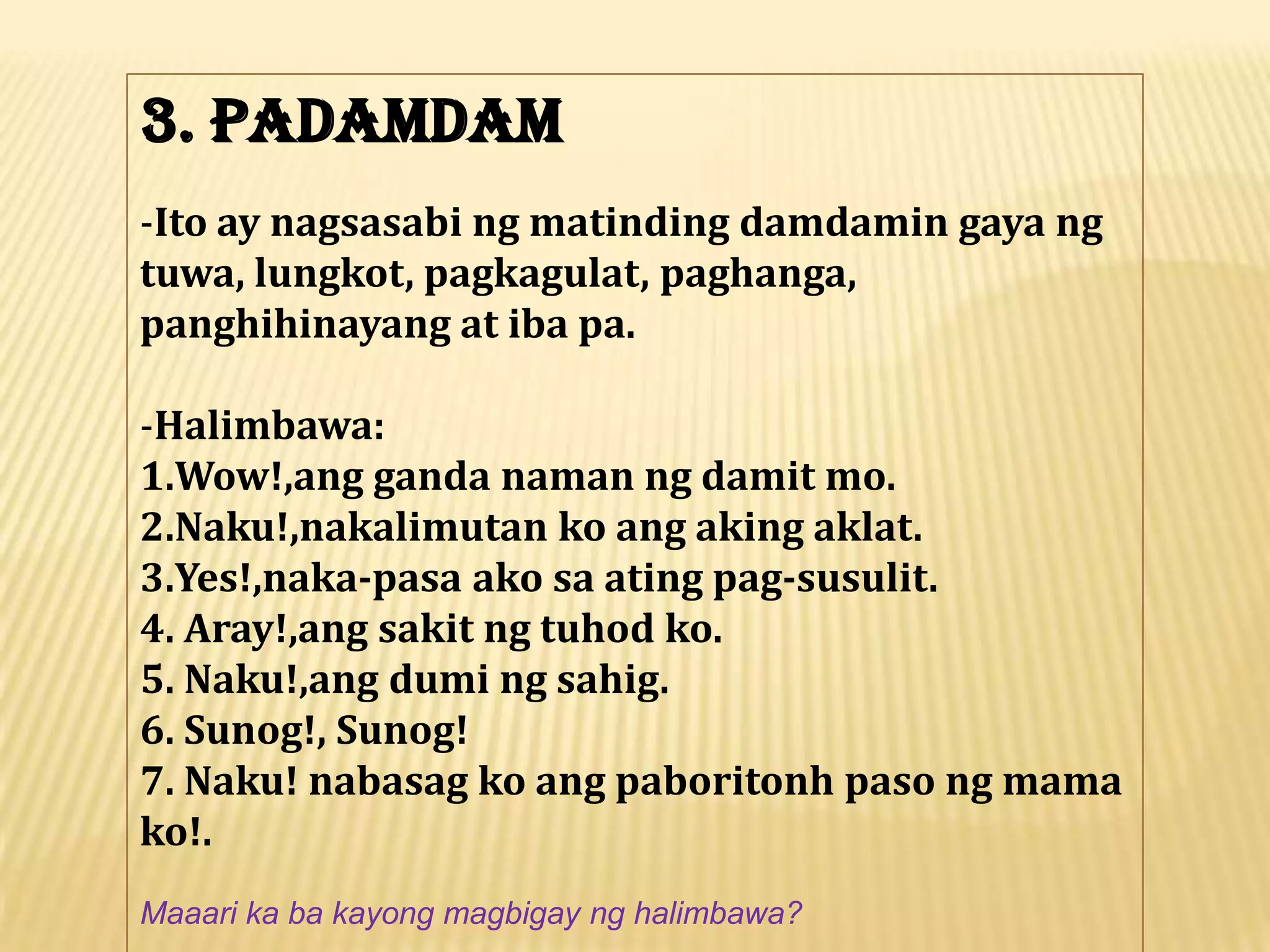 Powerpoint pangungusap | PPTX