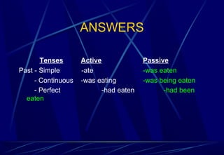 Powerpoint passive voice | PPT