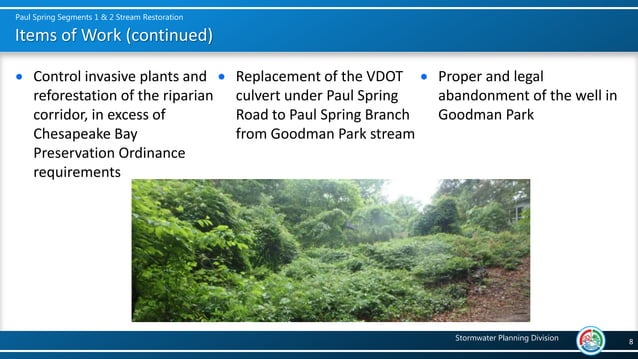 Paul Springs Segment 1 & 2 Stream Restoration | PPT