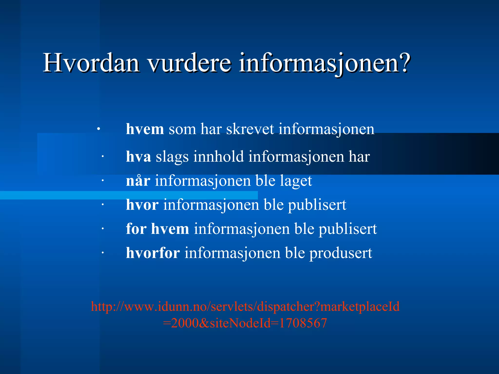 Powerpoint presentasjon | PPT